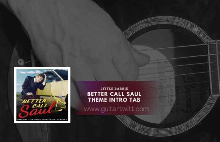 Better Call Saul Theme Intro Tab By Little Barrie/Misc Television ...