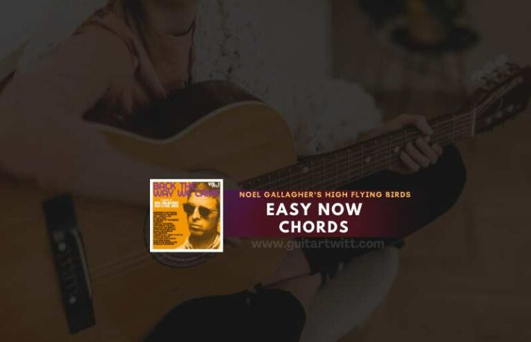 Easy Now Chords By Noel Gallagher's High Flying Birds - Guitartwitt