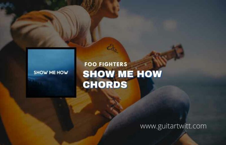 Show Me How Chords By Foo Fighters - Guitartwitt