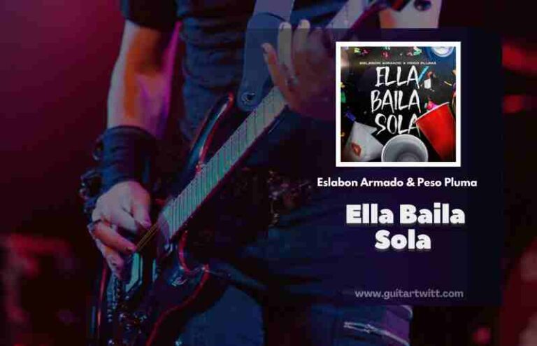 Eslabon Armado & Peso Pluma - Ella Baila Sola Intro Tab - Guitartwitt
