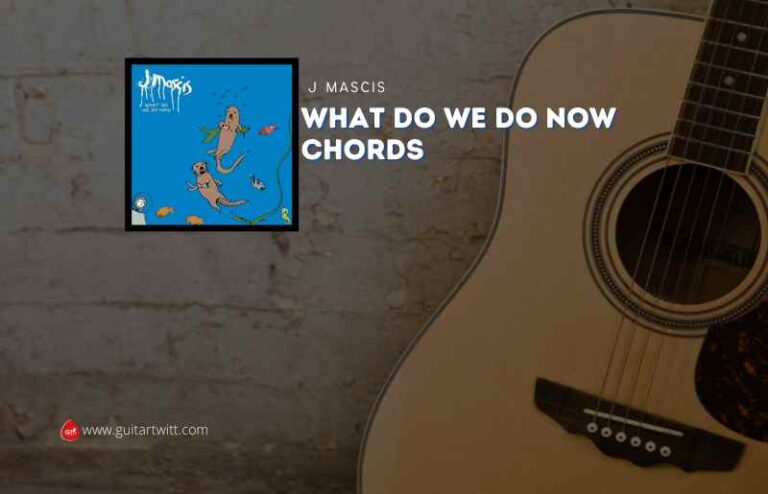 What Do We Do Now Chords By J Mascis - Guitartwitt
